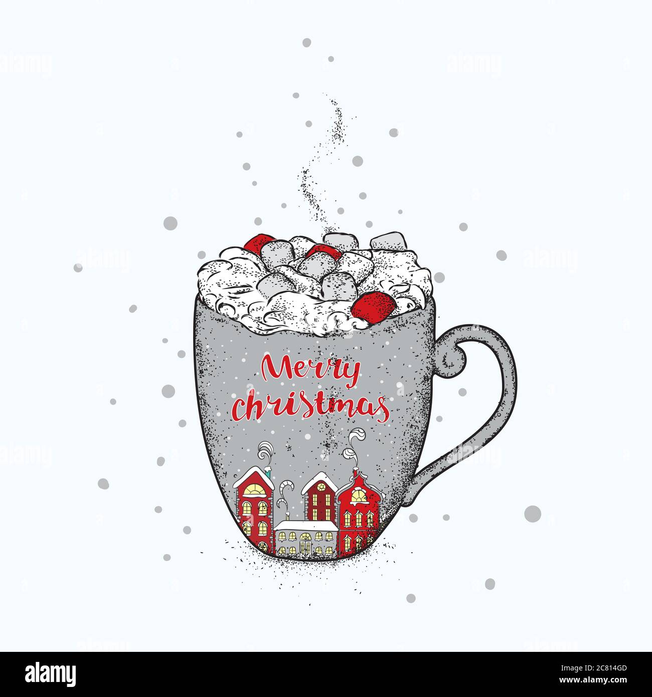 Urban cafe winter Stock Vector Images - Alamy