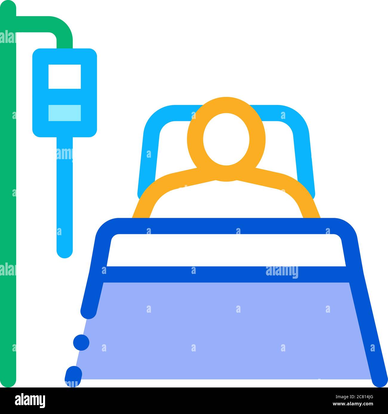 patient in resuscitation icon vector outline illustration Stock Vector ...