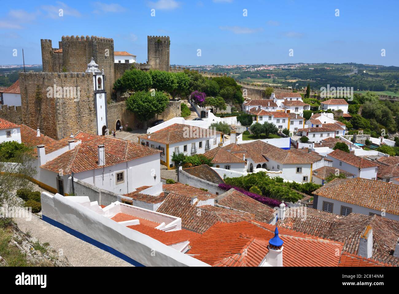 Obidos is an ancient medieval Portuguese village from the 11th century ...
