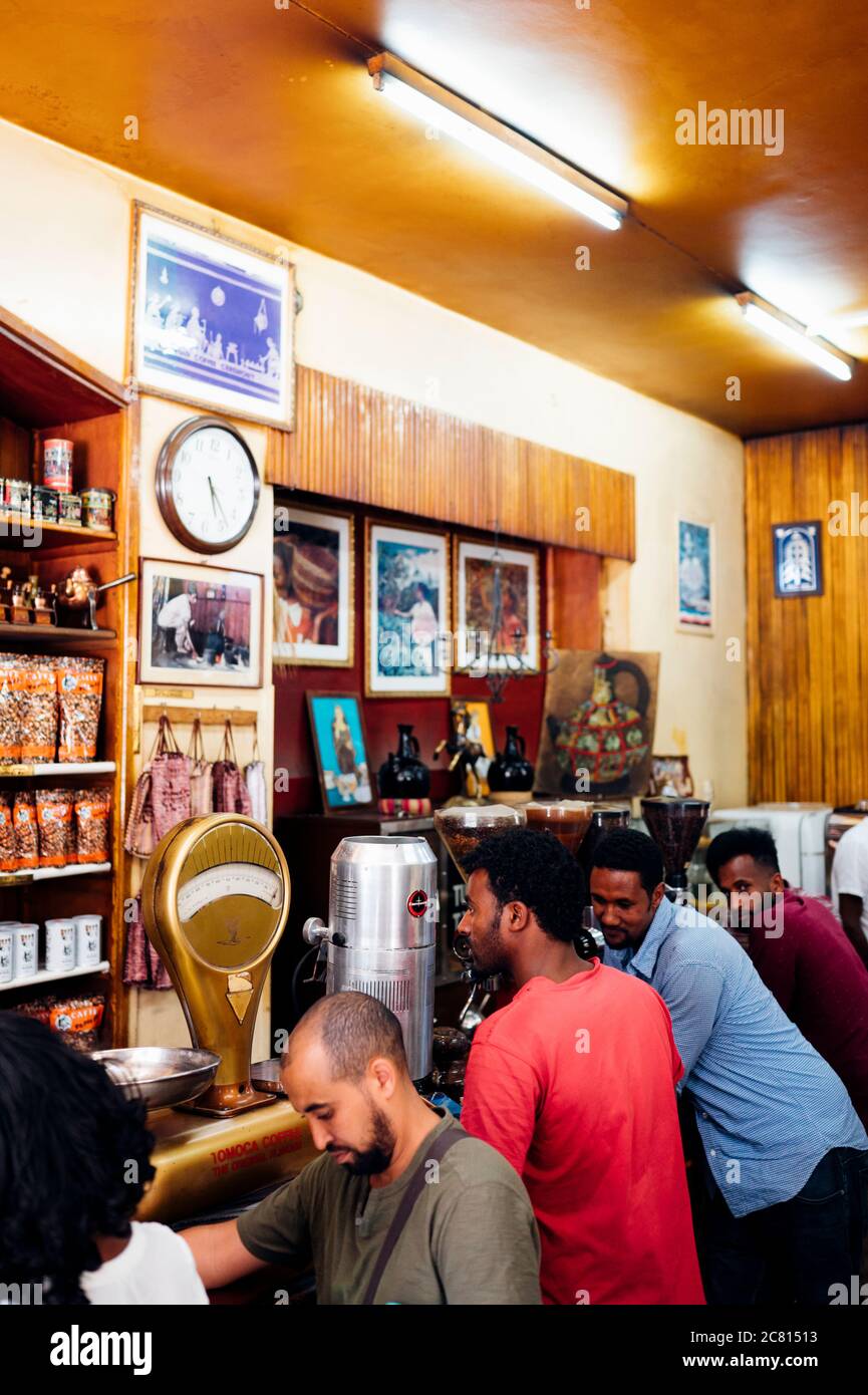 Ethiopia tomoca coffee addis hi-res stock photography and images - Alamy