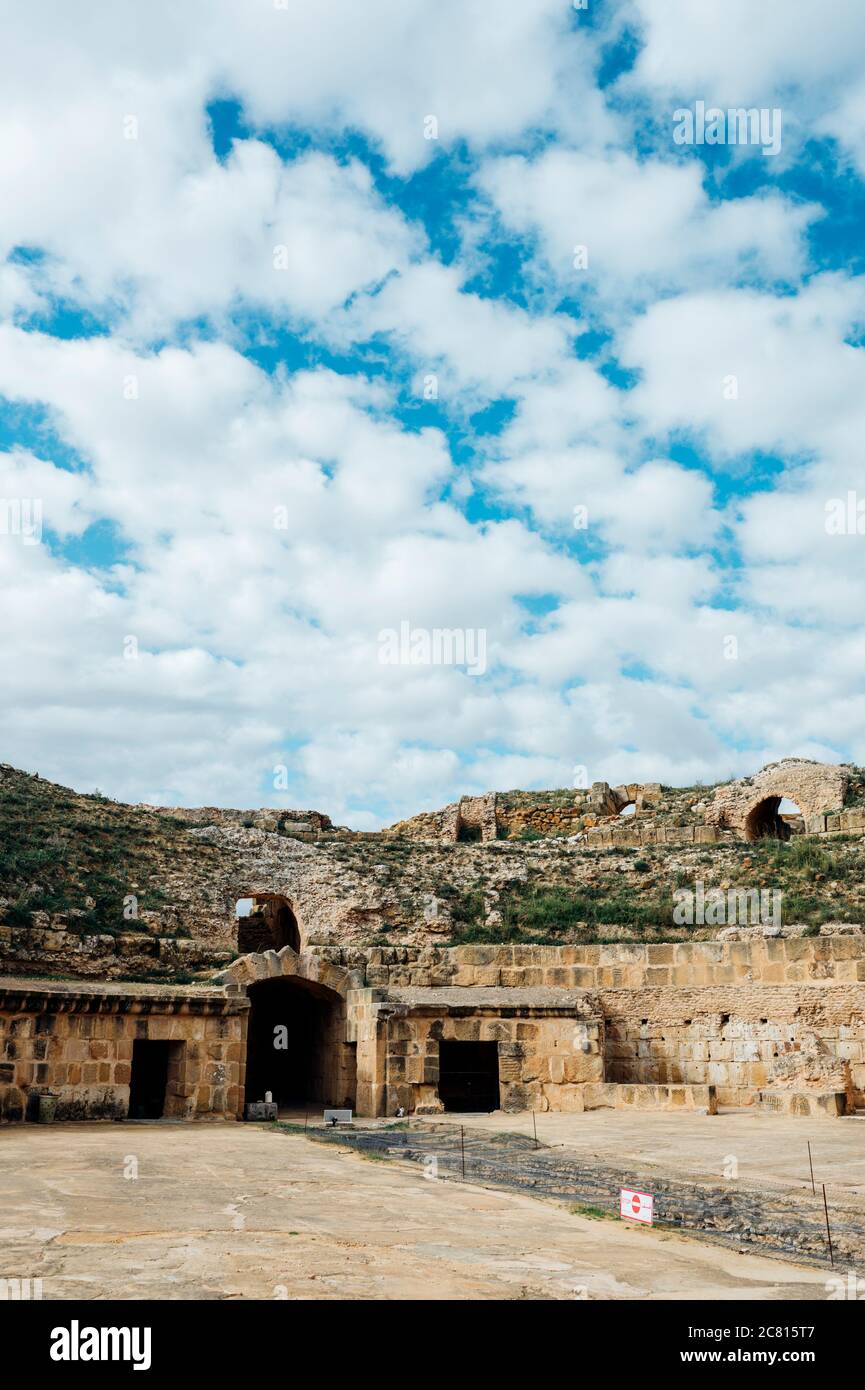 The ancient roman ruins of Uthina in Tunisia Stock Photo - Alamy