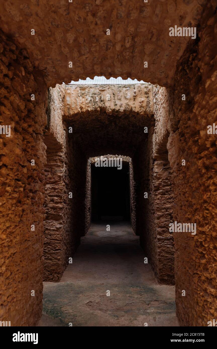 The ancient roman ruins of Uthina in Tunisia Stock Photo - Alamy