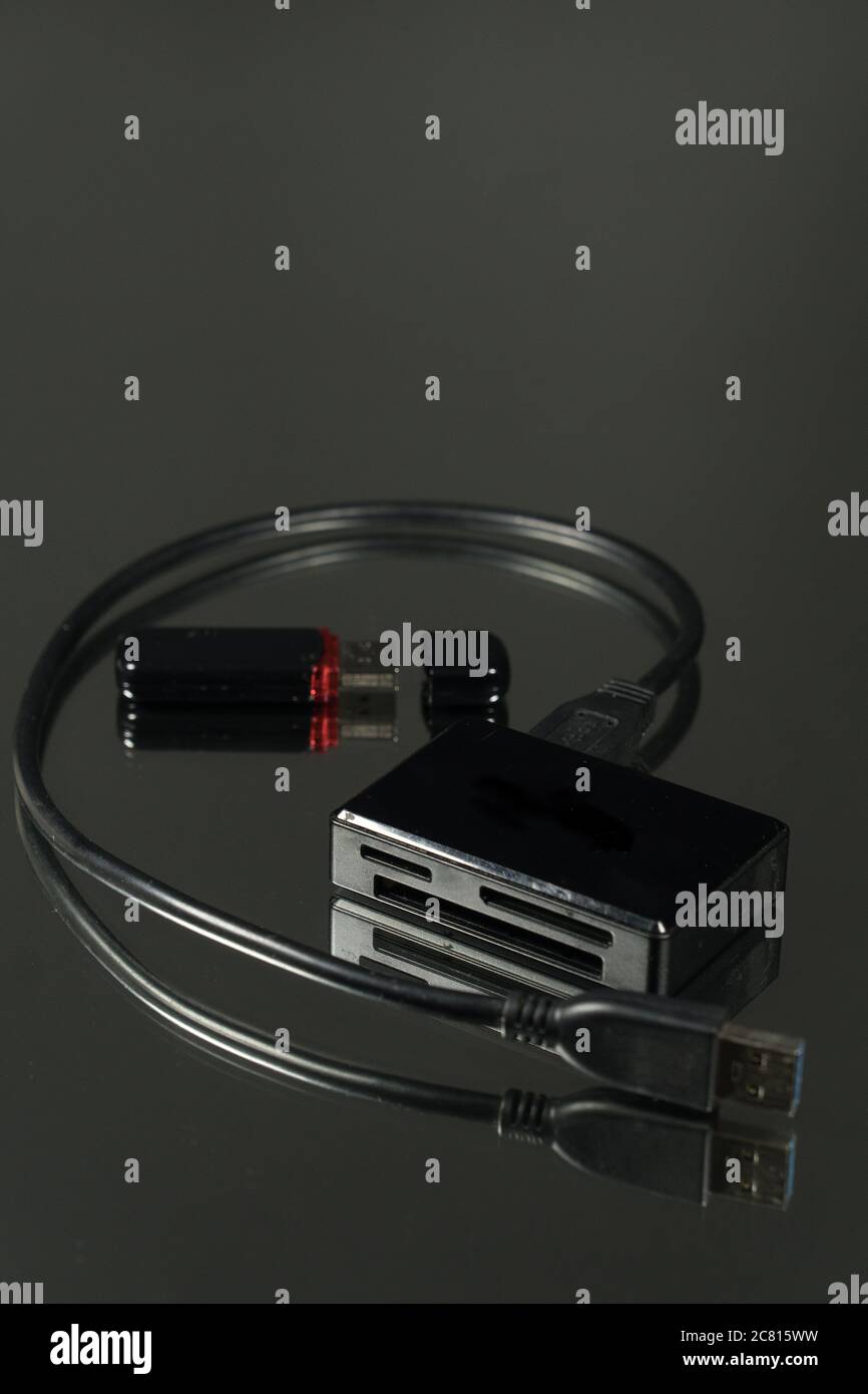 The USB adapter under the Type. Multiport Stock Photo - Alamy