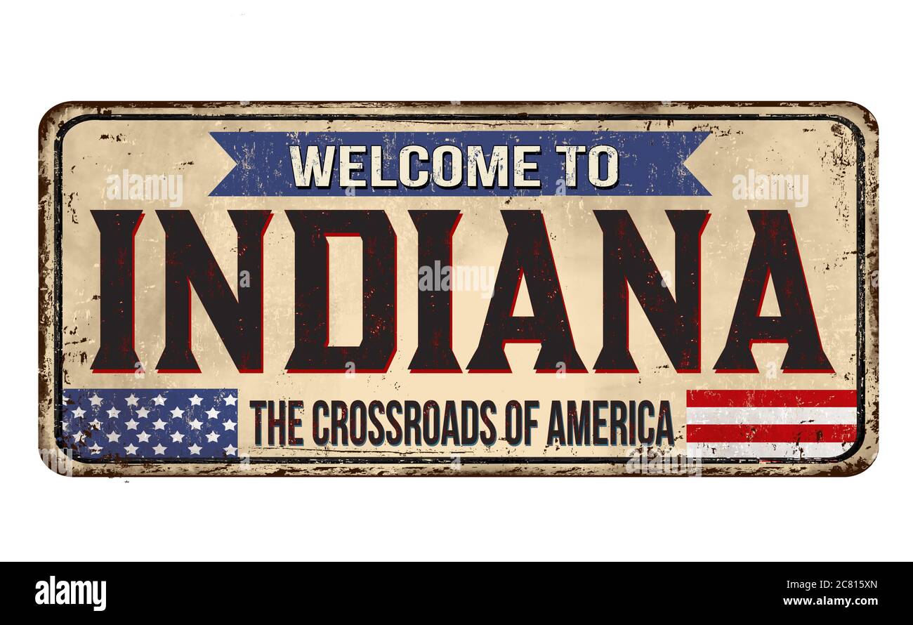 Welcome to indiana Cut Out Stock Images & Pictures - Alamy