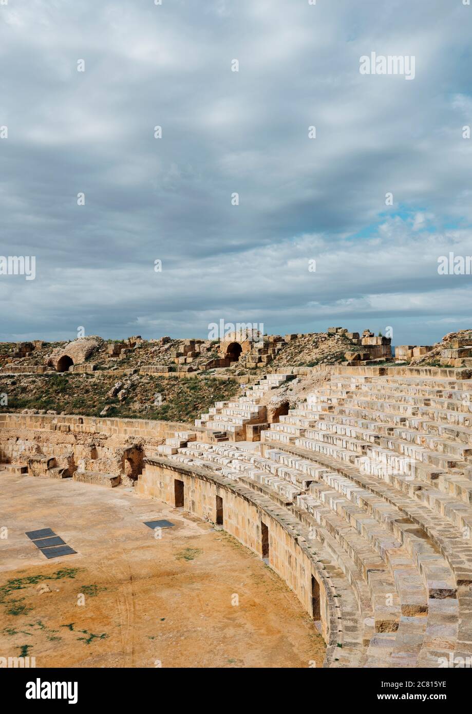 The ancient roman ruins of Uthina in Tunisia Stock Photo - Alamy