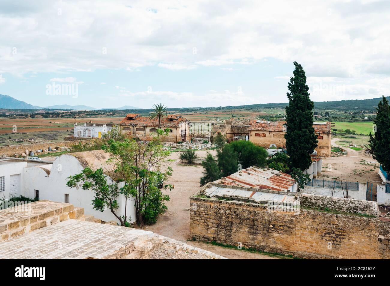 The ancient roman ruins of Uthina in Tunisia Stock Photo - Alamy