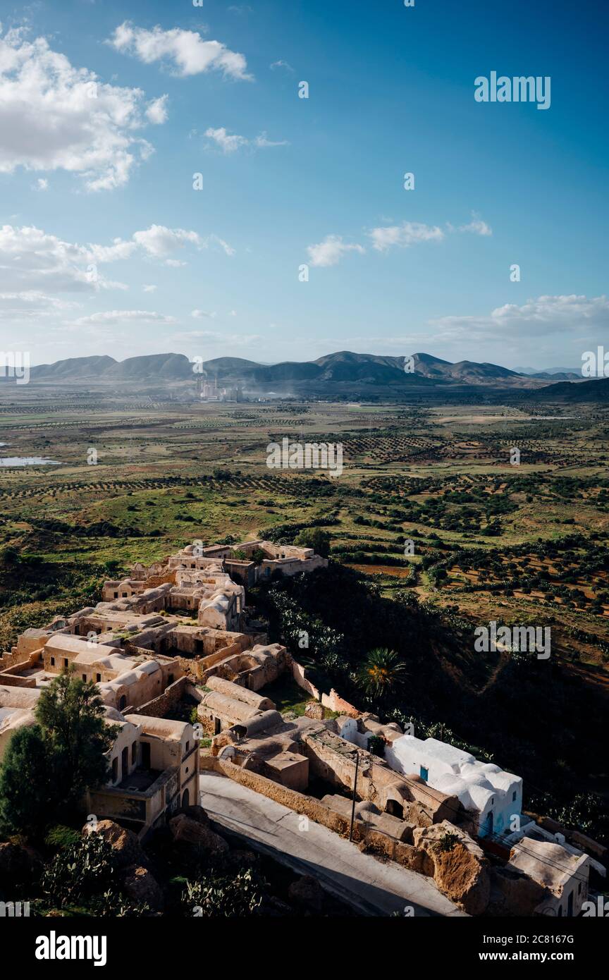 The ancient village of Takrouna in Sahel, Tunisia Stock Photo - Alamy