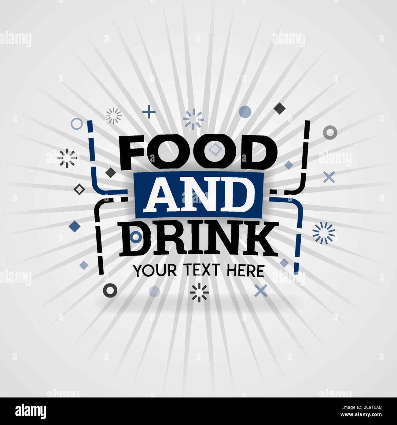 Purple logo template for food and drink. for promotion, advertising ...