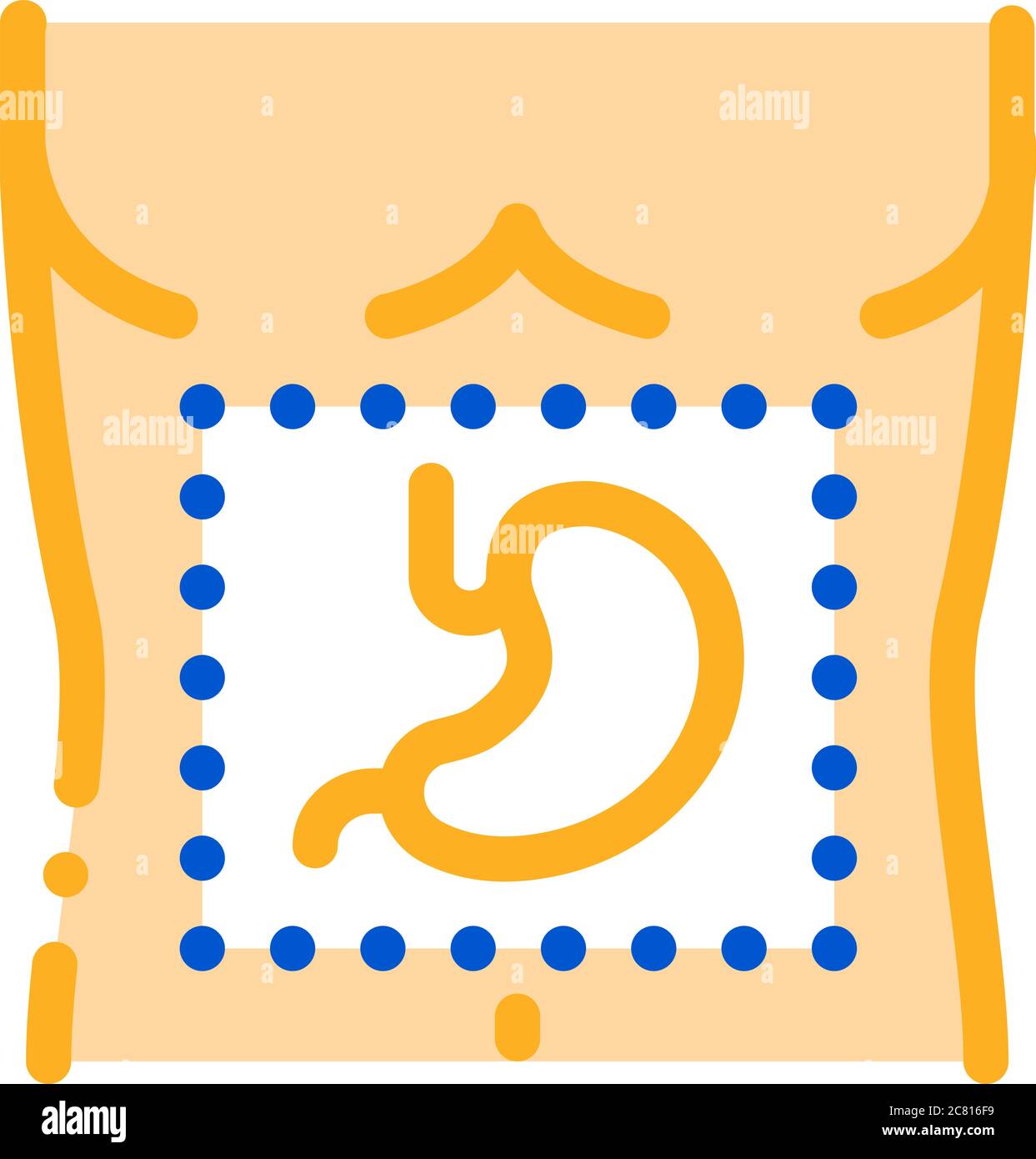 stomach surgery icon vector outline illustration Stock Vector Image ...