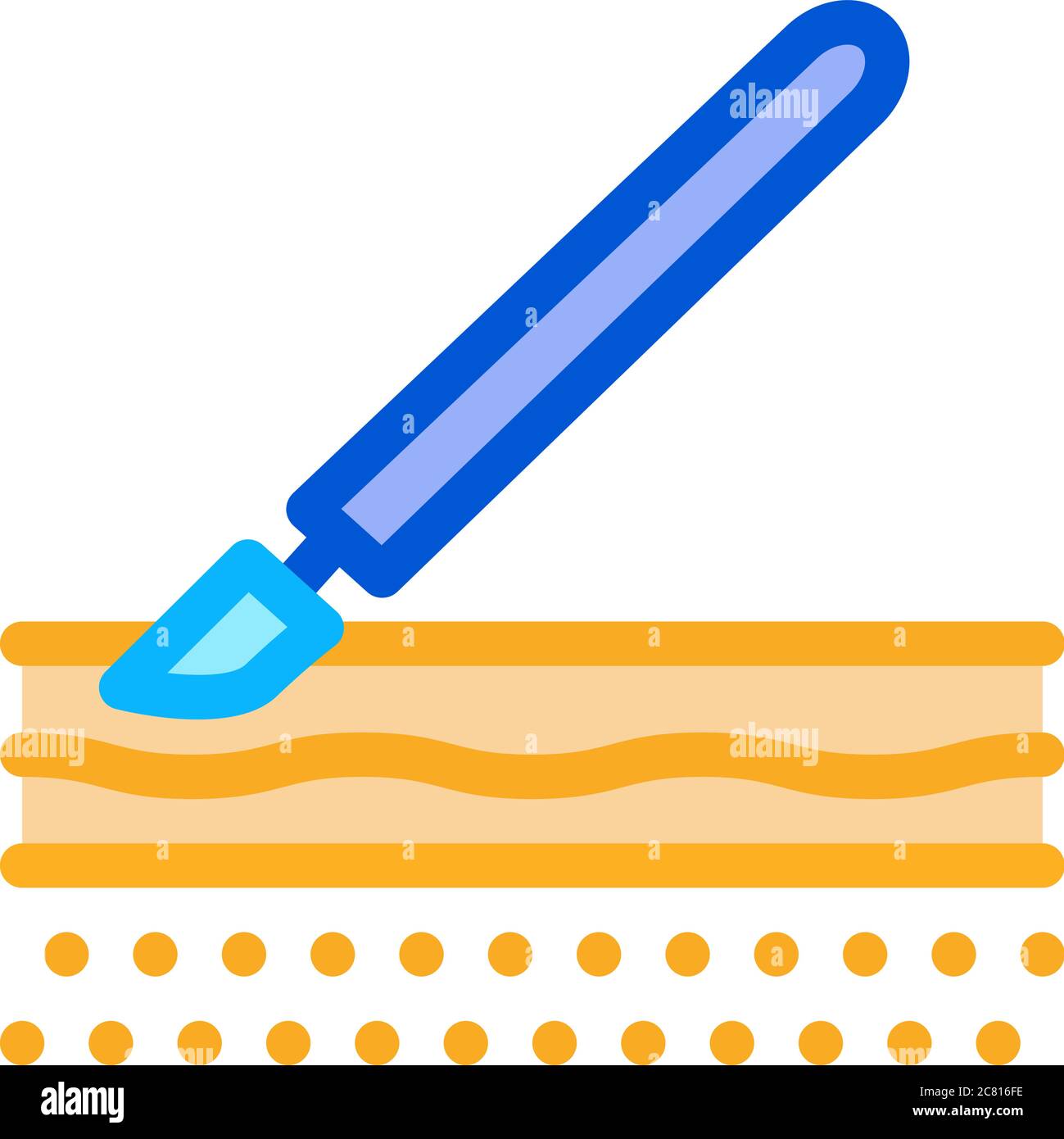 surgical incision icon vector outline illustration Stock Vector Image ...