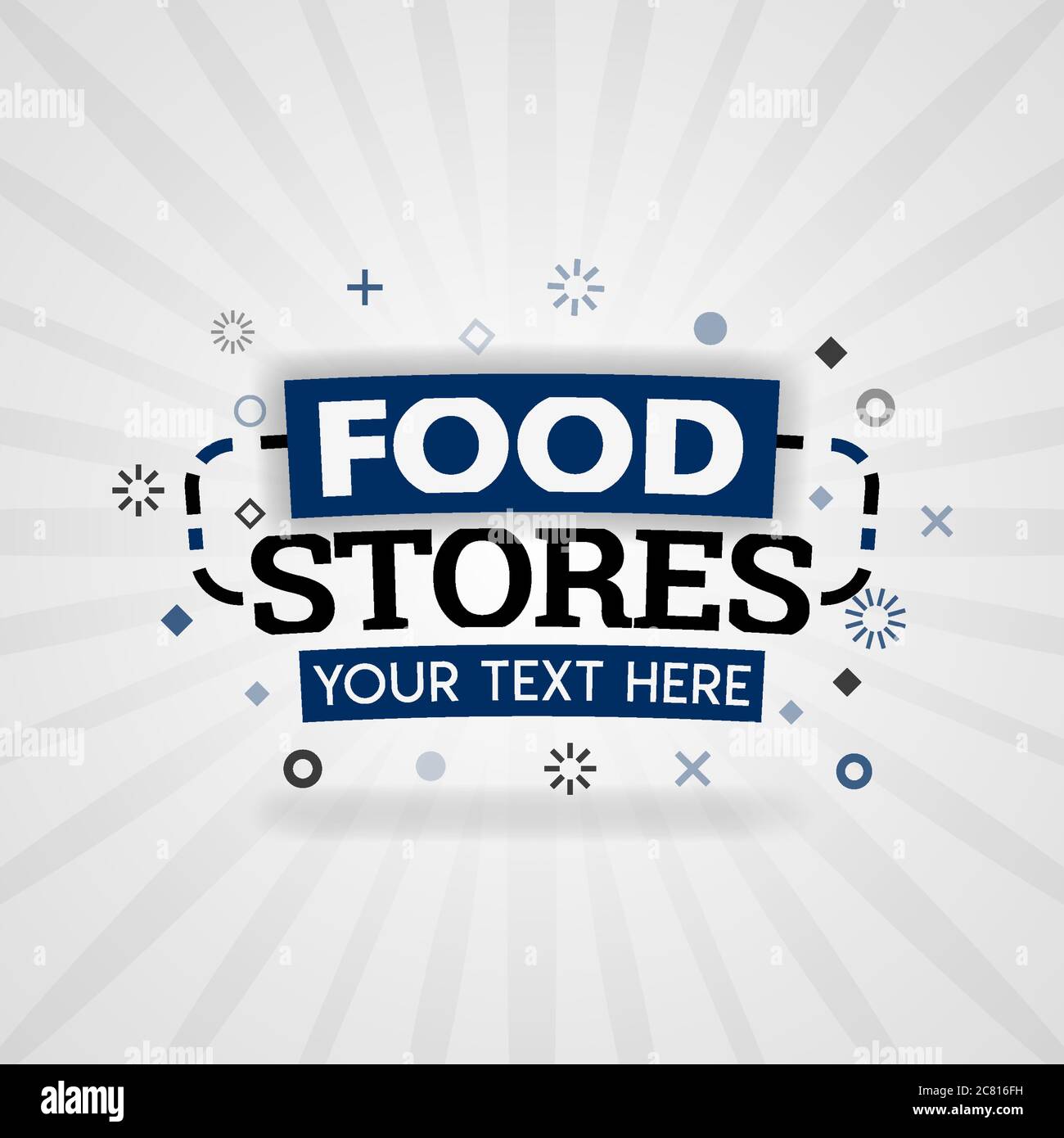 Purple logo template for food stores. for promotion, advertising ...