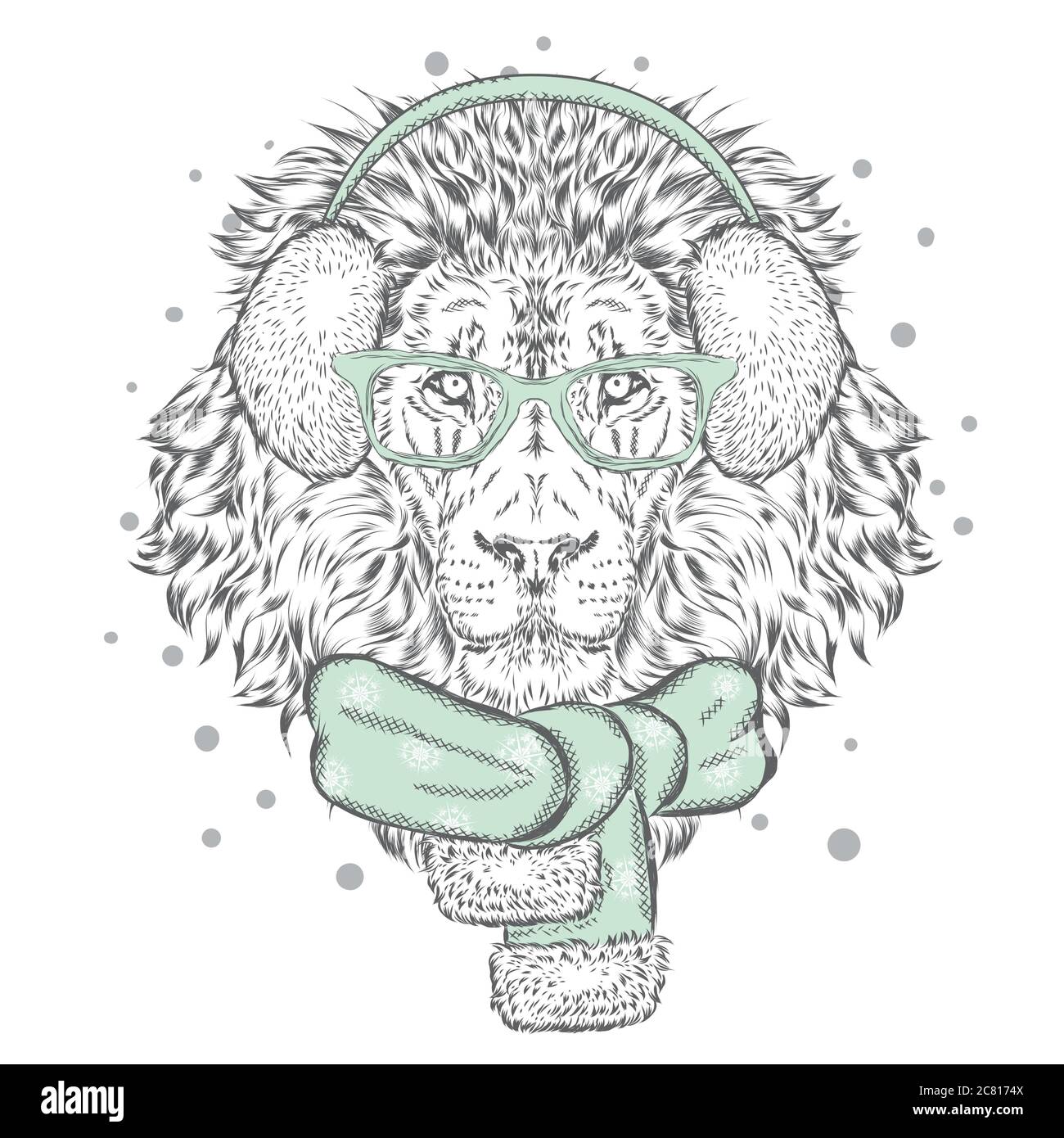 Christmas santa claus lion hi-res stock photography and images - Alamy