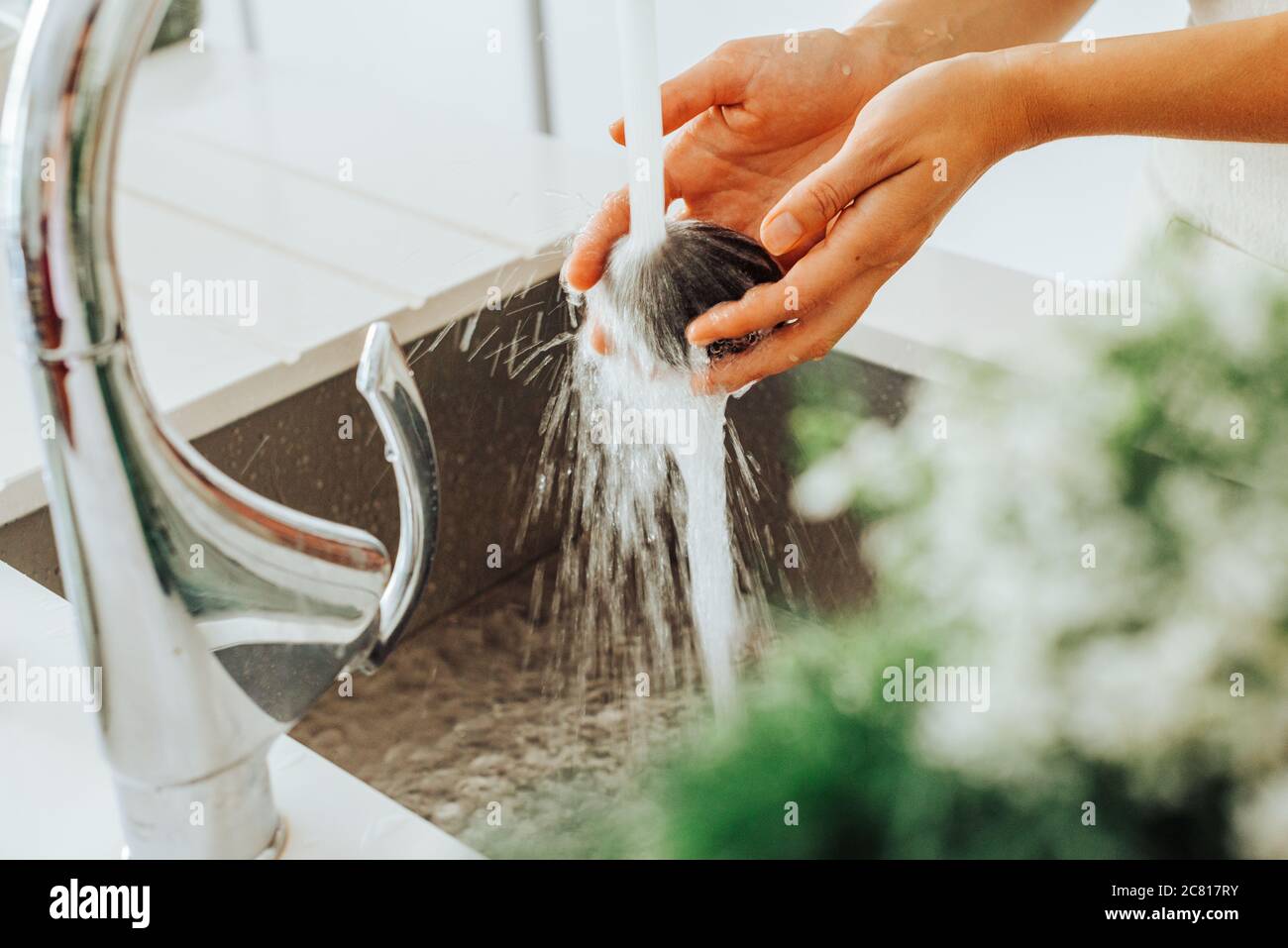 Prepare preparing water washing hi-res stock photography and images - Alamy
