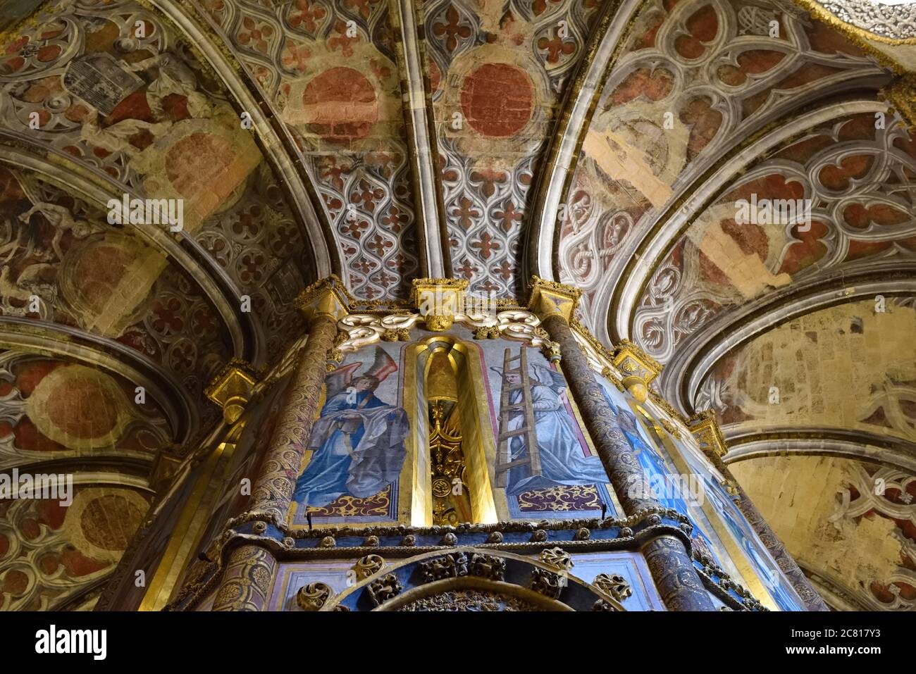 Tomar, Portugal - June 4, 2017 - Interiors of the Convent of Christ ...