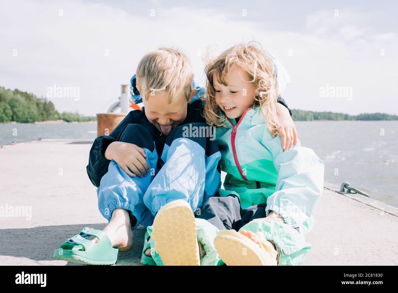 Kid being silly hi-res stock photography and images - Alamy
