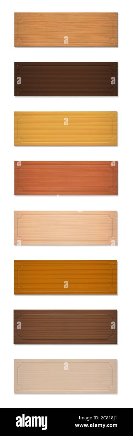 Name badges, wooden name plates, blank nameplates. Collection with ...