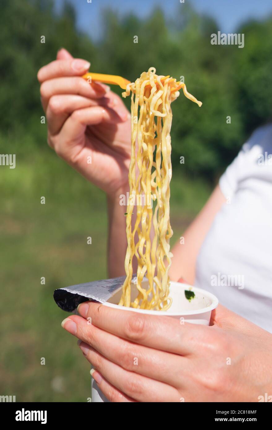 Woman spaghetti forest hi-res stock photography and images - Alamy