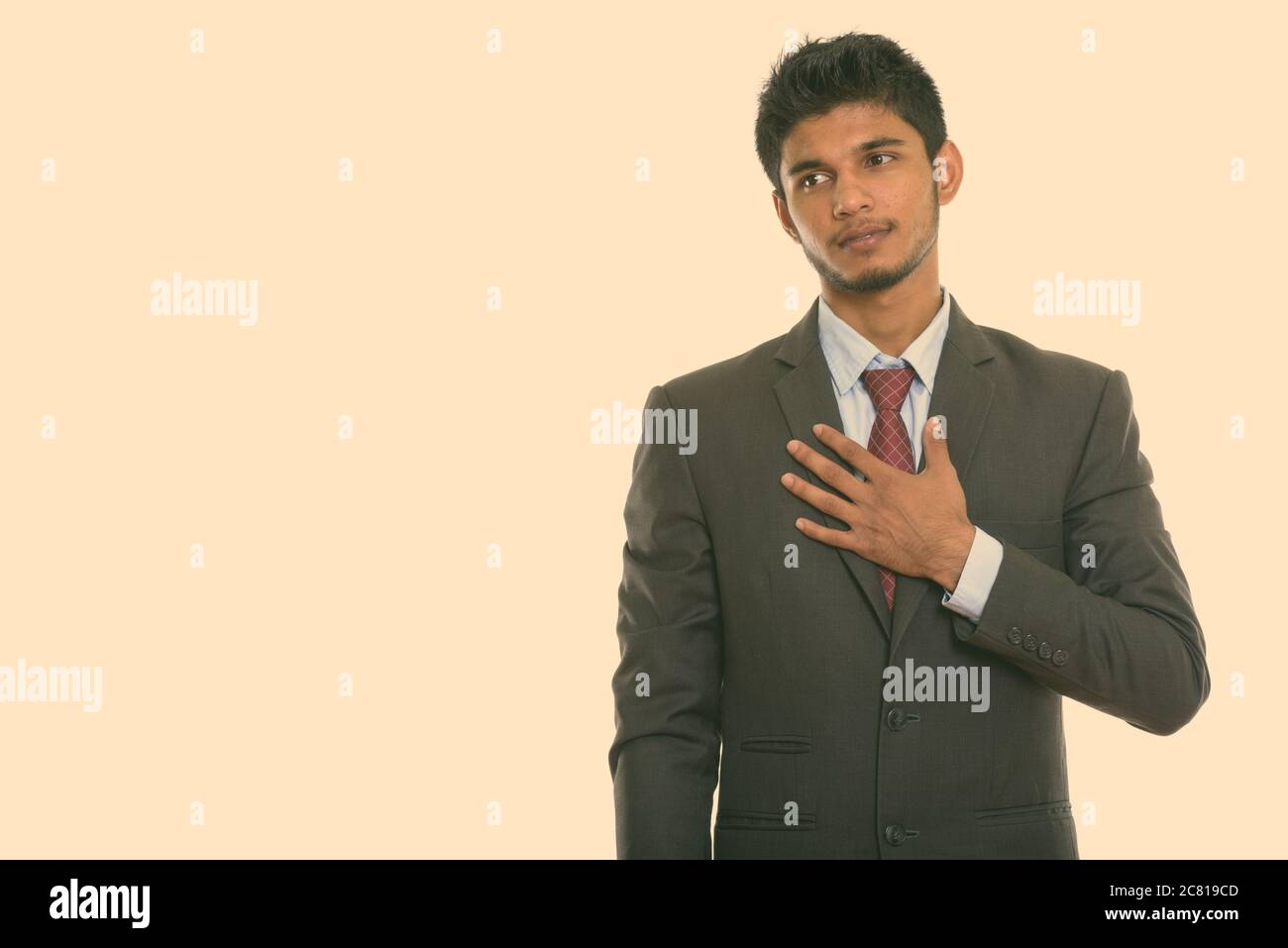 Hand on chest hi-res stock photography and images - Alamy