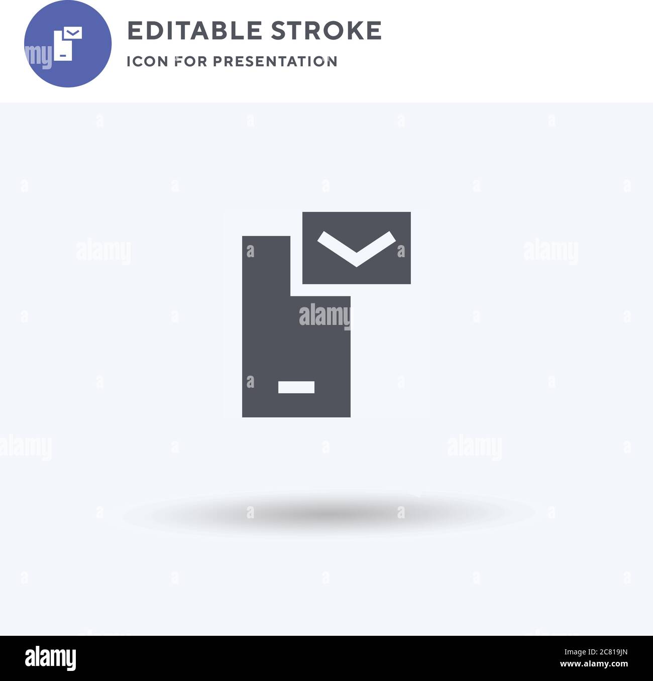 Send icon vector, filled flat sign, solid pictogram isolated on white ...