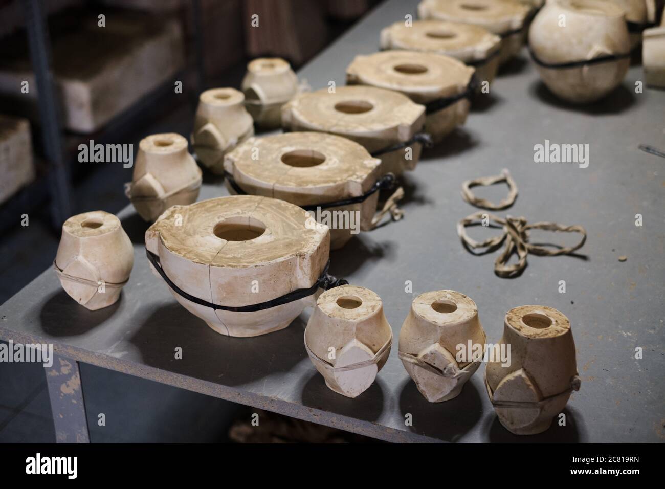 Process of making artisan Japanese style Raku ceramics Stock Photo - Alamy