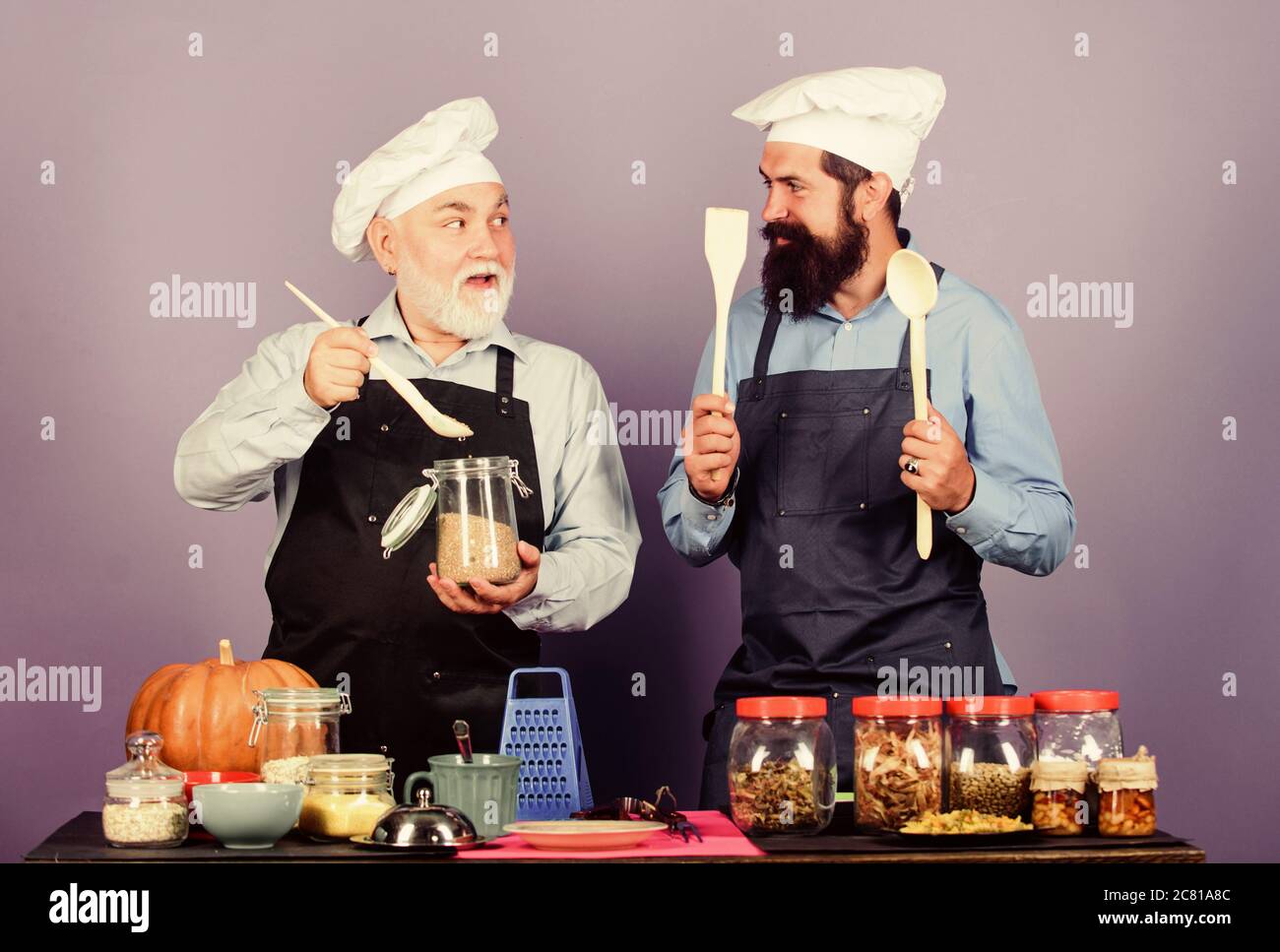 Natural ingredients. Delicious recipe. Chef men cooking. Kitchen team ...