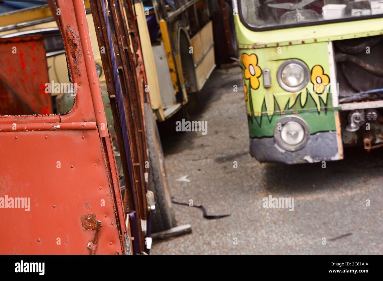 Broken school bus light hi-res stock photography and images - Alamy