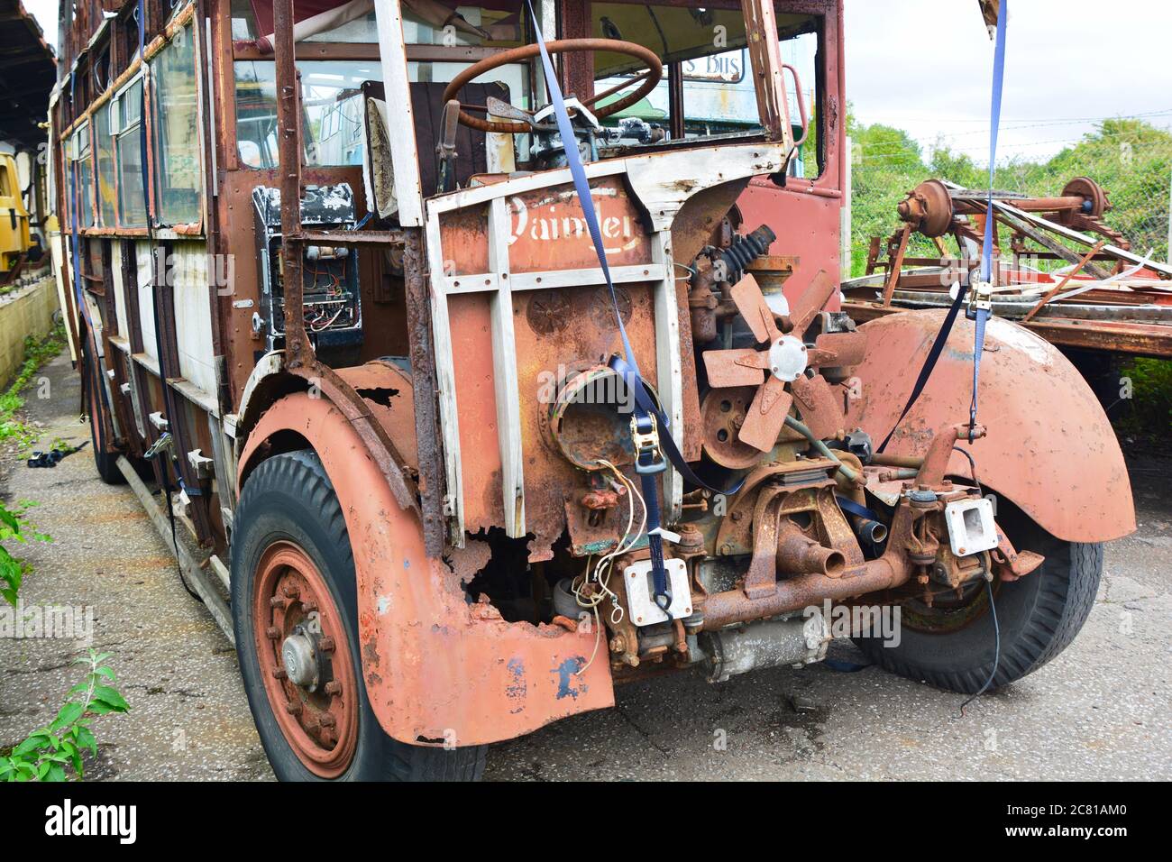 Broken school bus light hi-res stock photography and images - Alamy