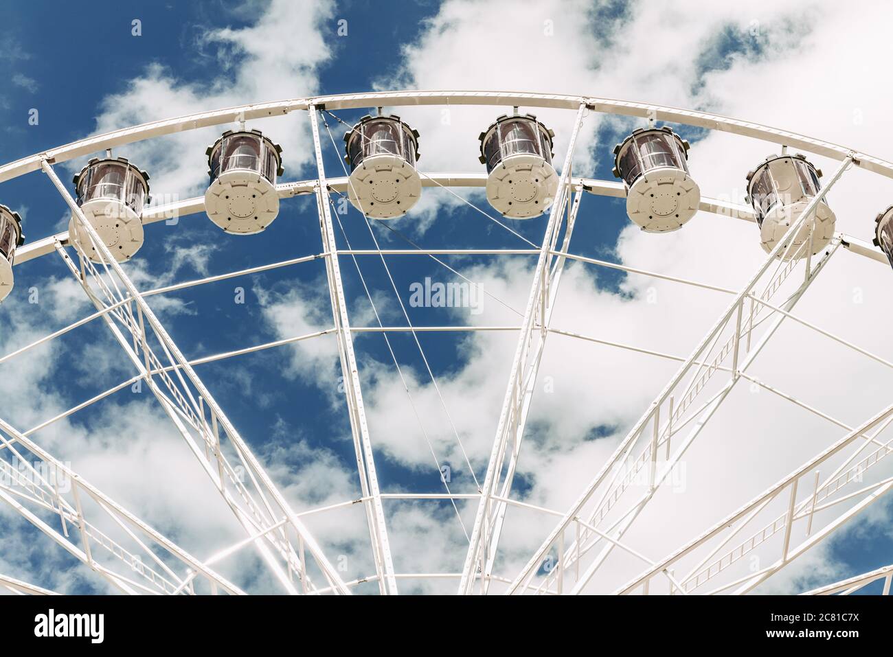 LUXEMBOURG/JULY 2020: The new panoramic wheel installed in the parc of ...