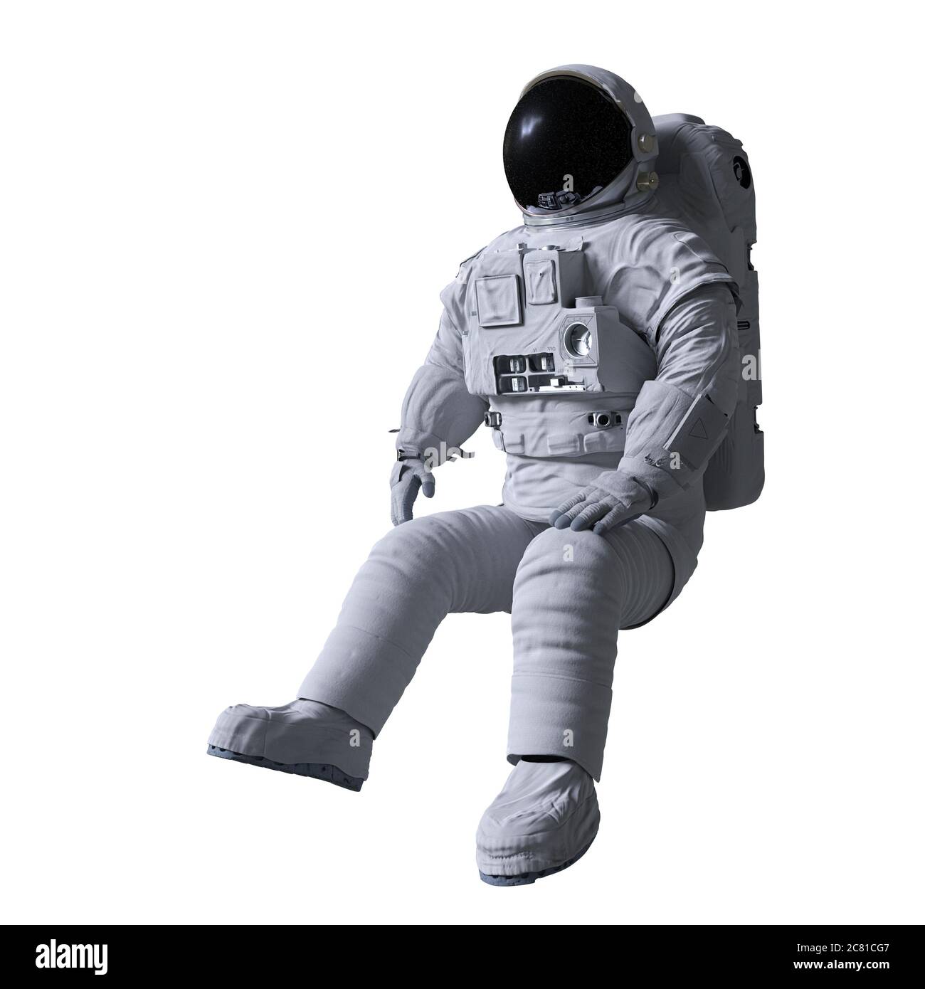 Astronaut Side View Seated