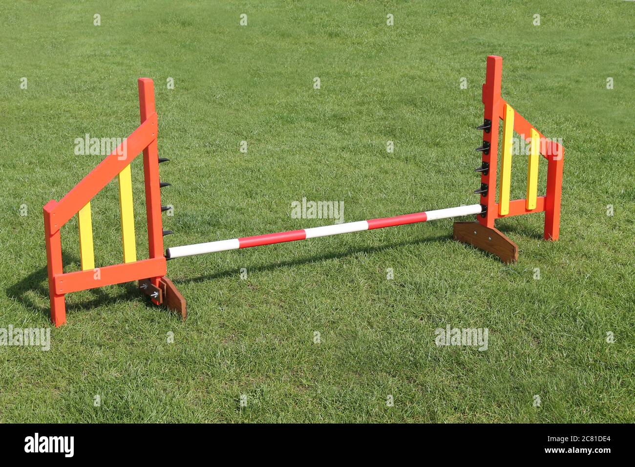 A Jump Obstacle on a Dog Agility Training Course Stock Photo - Alamy