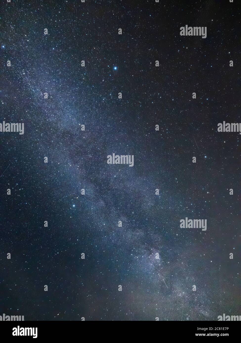 Milky Way in the starry sky over Lake Starnberg, Bavaria, Germany ...