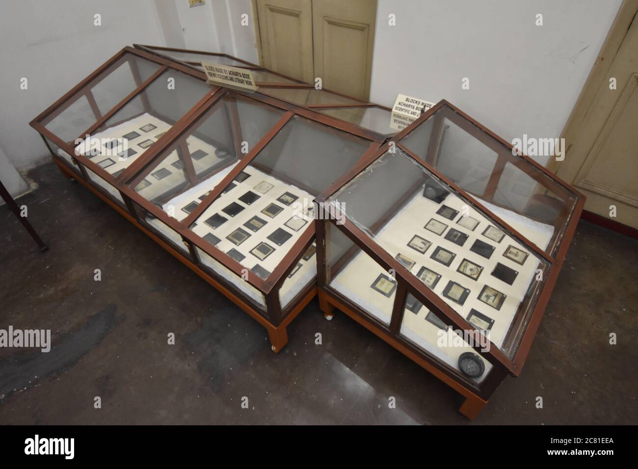 Photographic slides in cabinet at exclusive sitting room of Sir ...