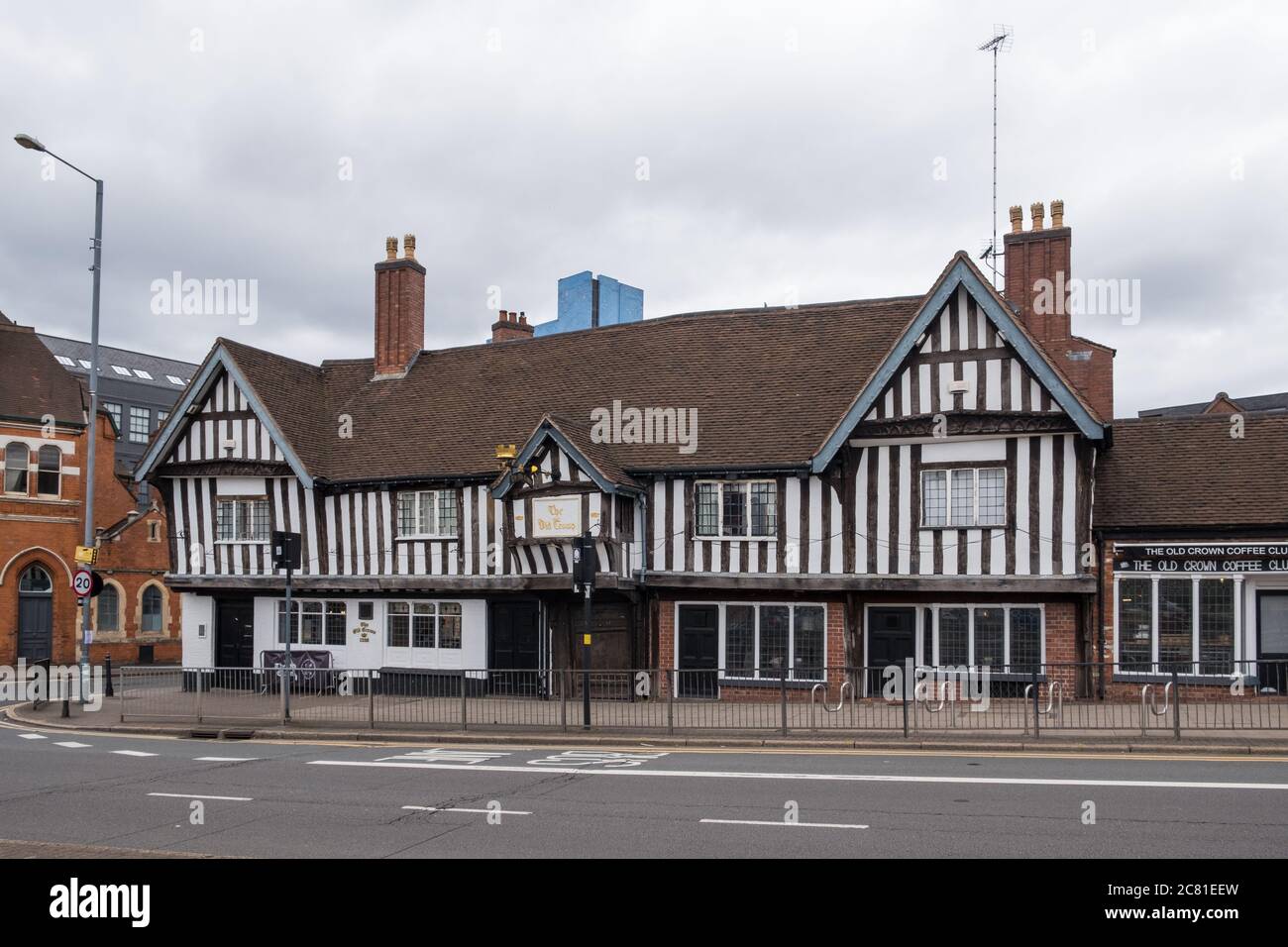 The Old Crown, the oldest pub in Birmingham, in High Street Deritend ...