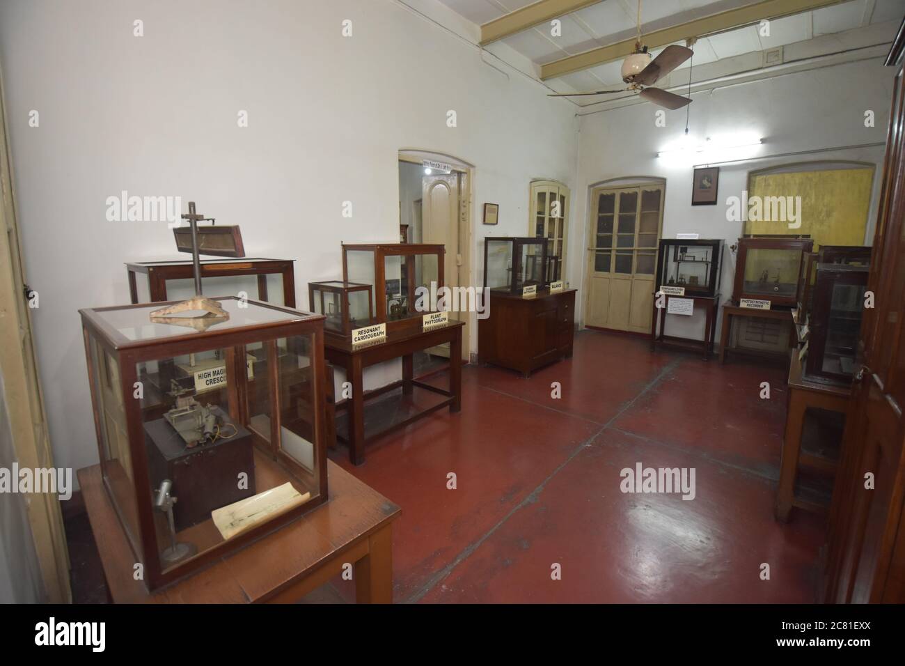 Instrument room of Sir Jagadish Chandra Bose (1858-1937) and Lady Abala ...