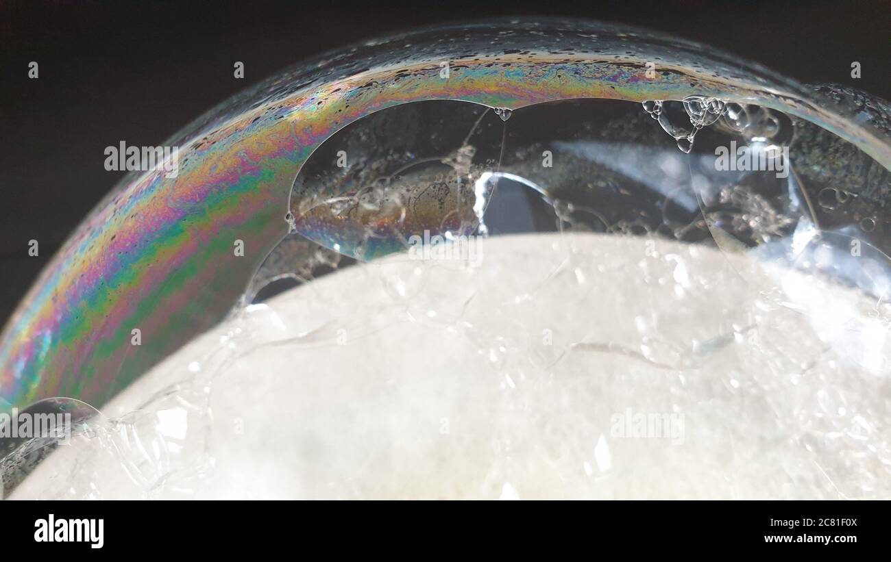 Psychedelic soap bubbles Stock Photo - Alamy