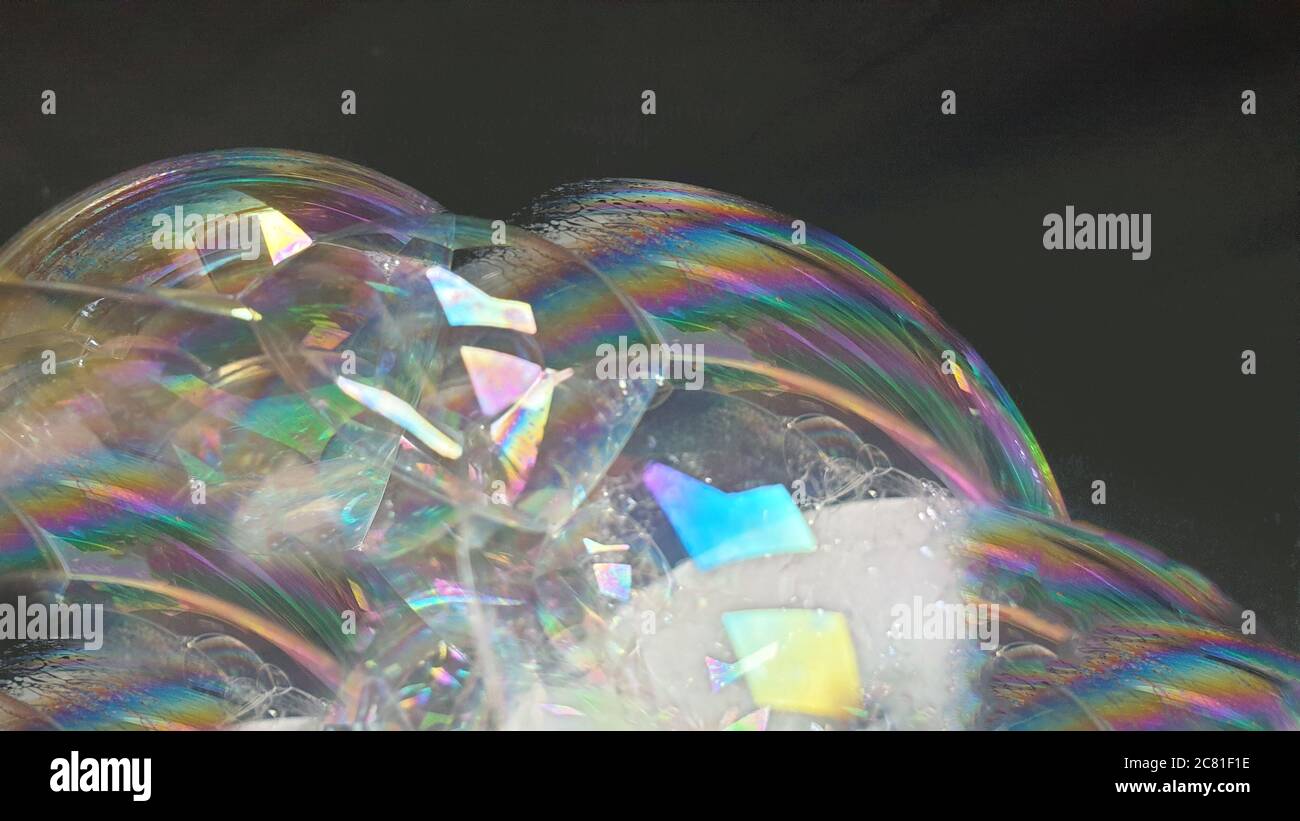 Psychedelic soap bubbles Stock Photo - Alamy
