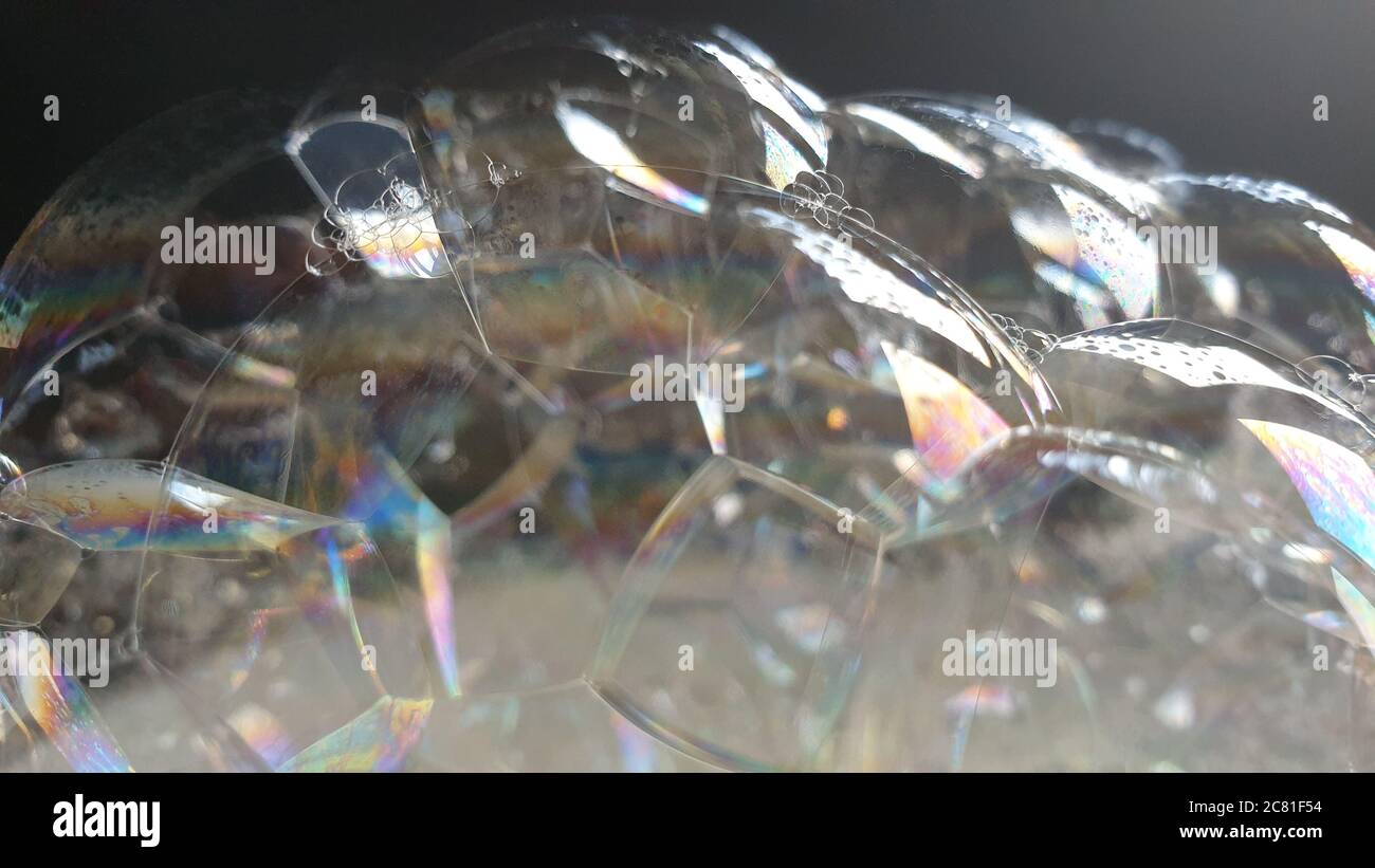 Psychedelic soap bubbles Stock Photo - Alamy