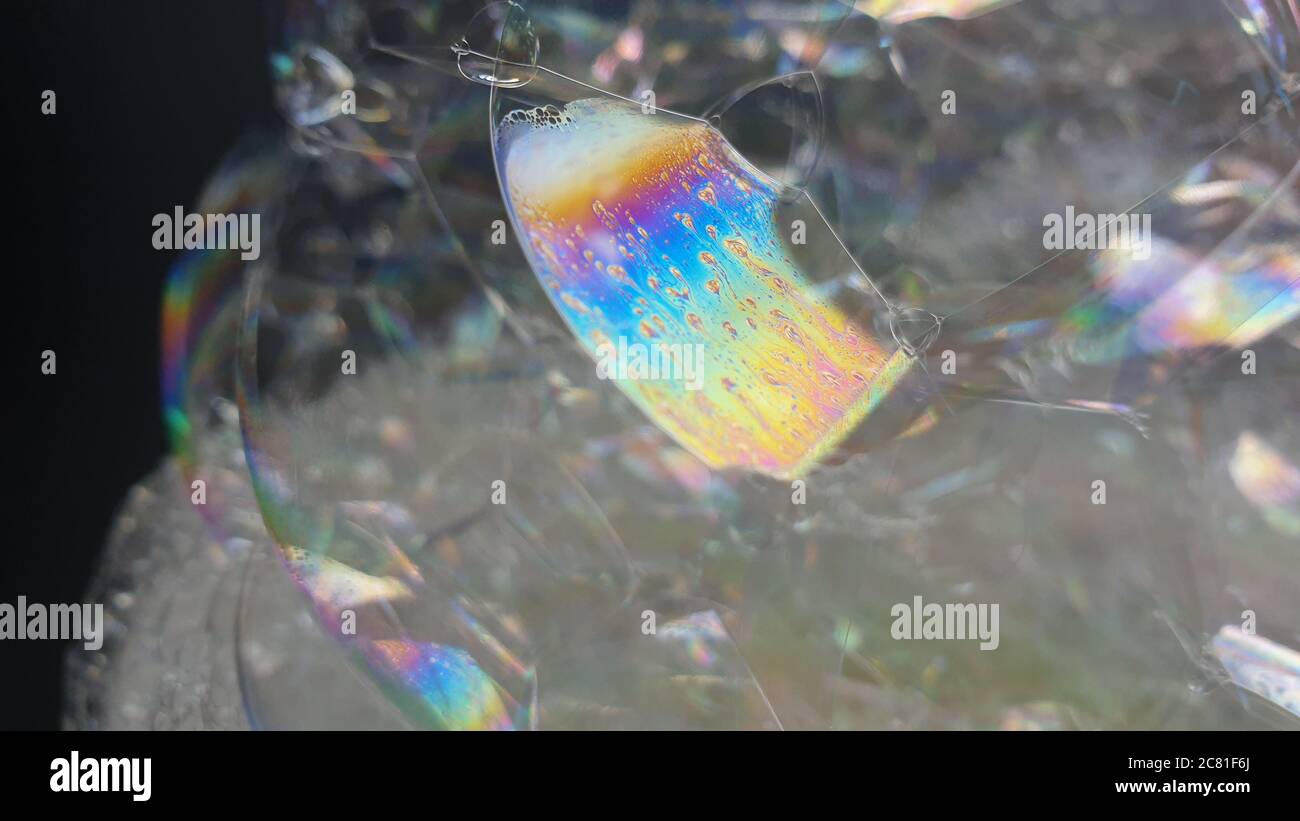 Psychedelic soap bubbles Stock Photo - Alamy