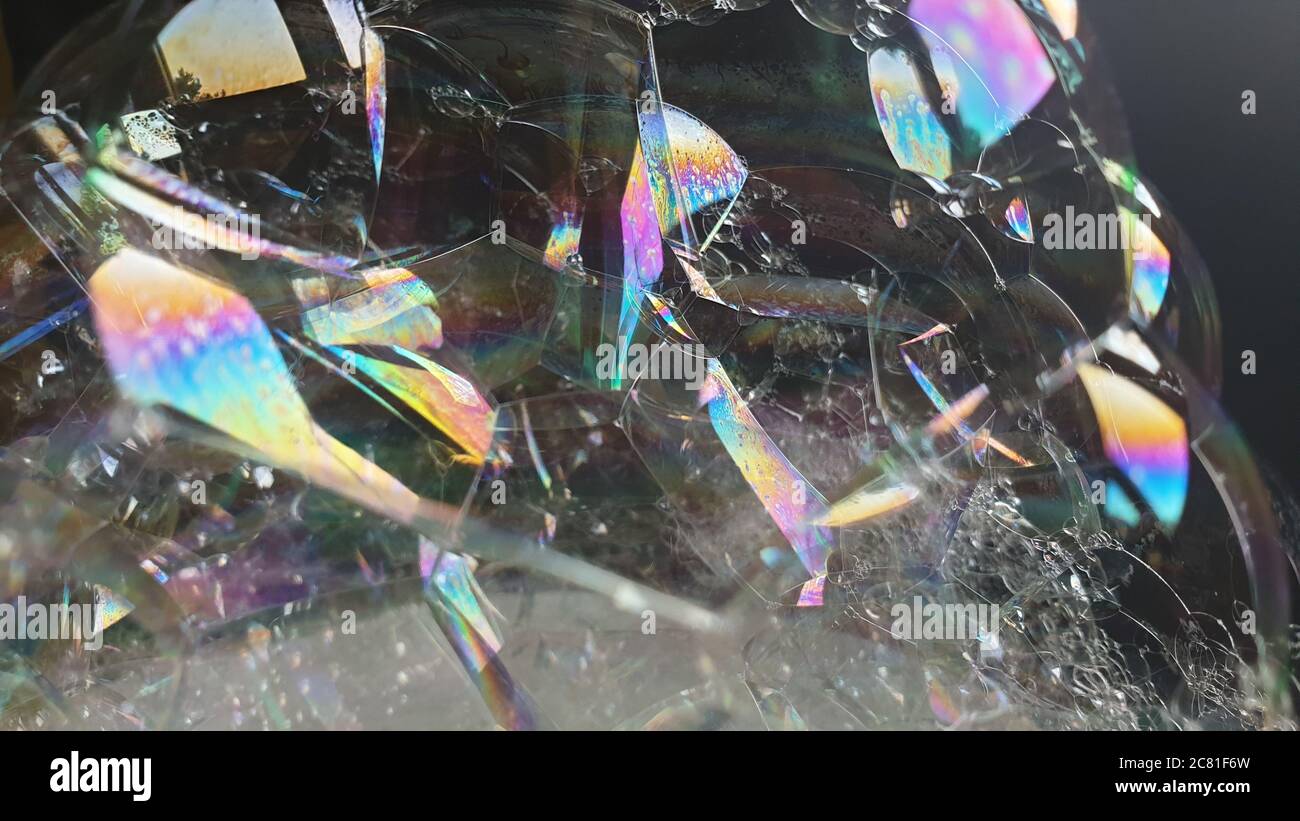 Psychedelic soap bubbles Stock Photo - Alamy