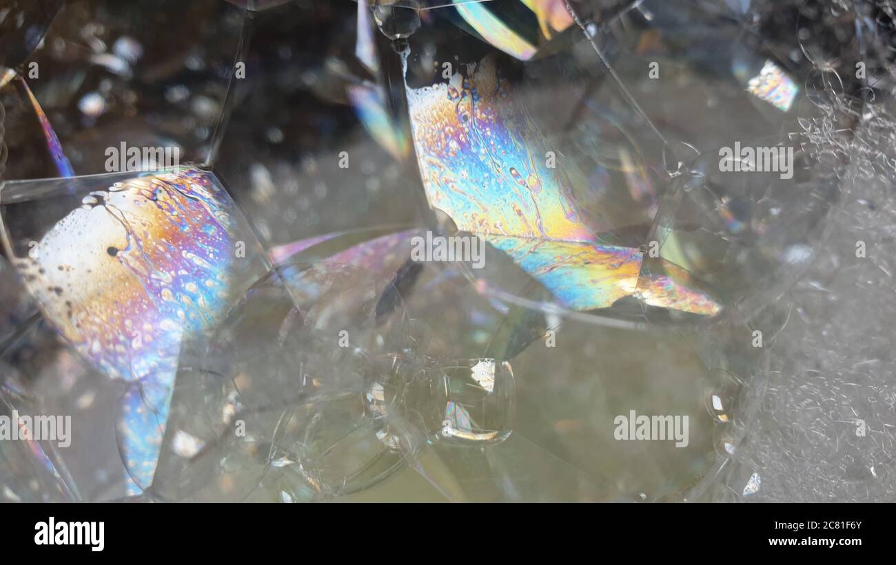 Psychedelic soap bubbles Stock Photo - Alamy