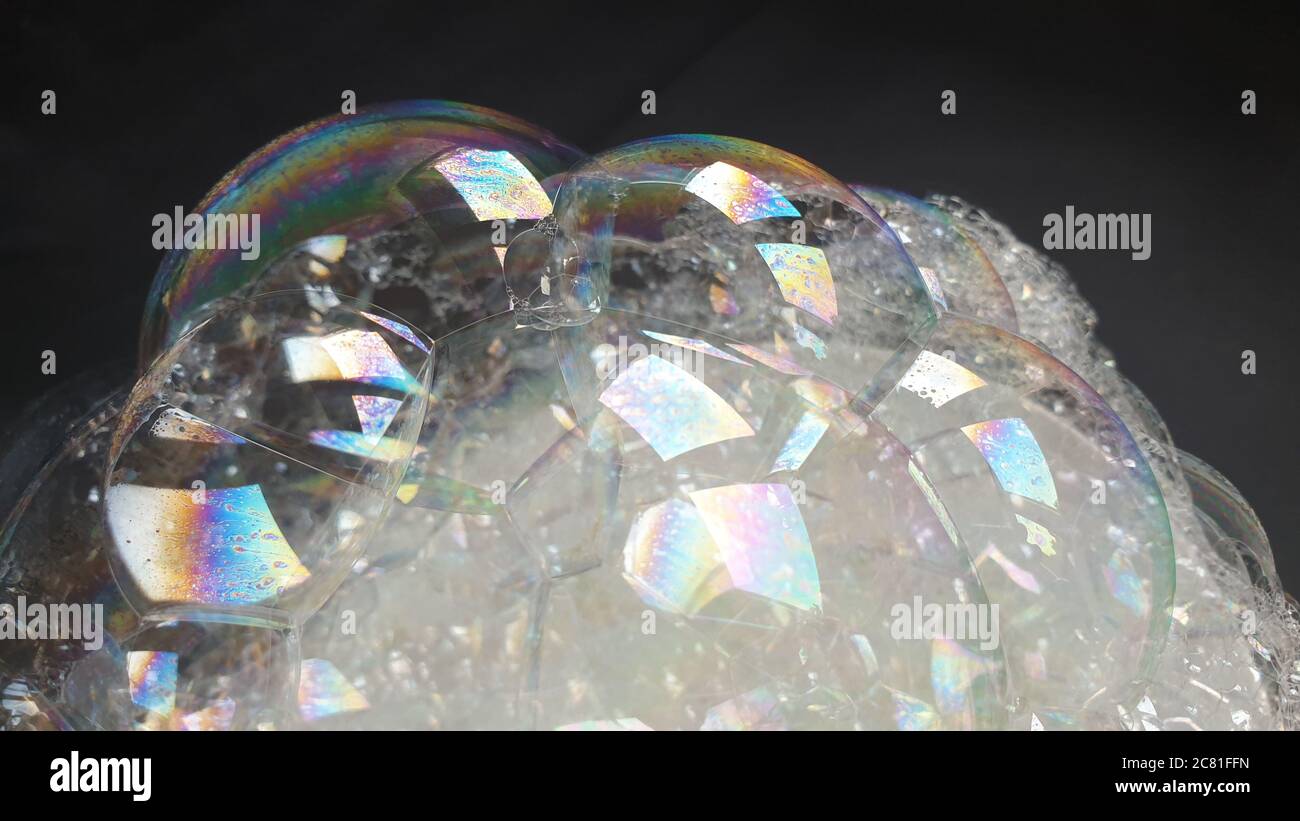 Psychedelic soap bubbles Stock Photo - Alamy