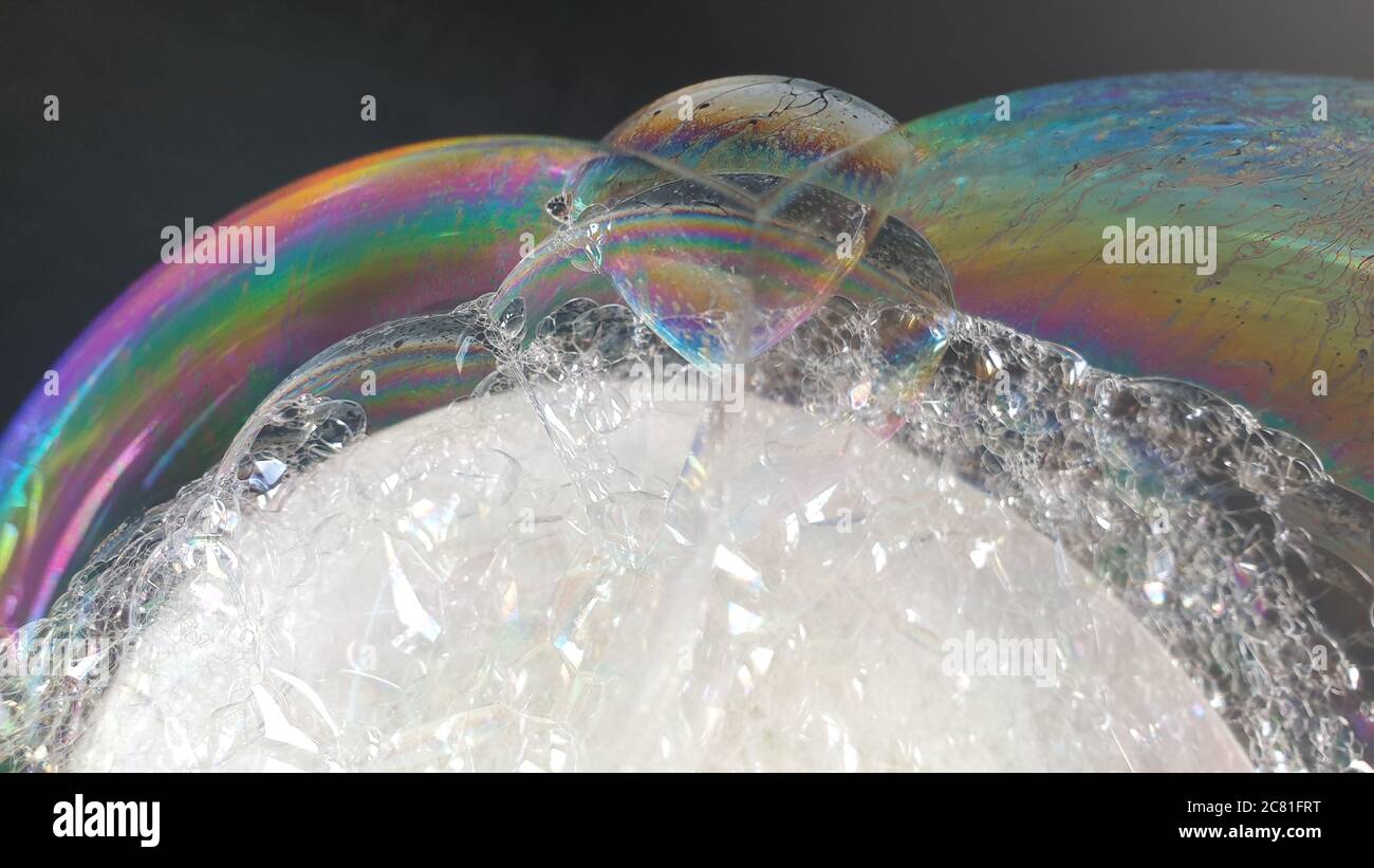 Psychedelic soap bubbles Stock Photo - Alamy