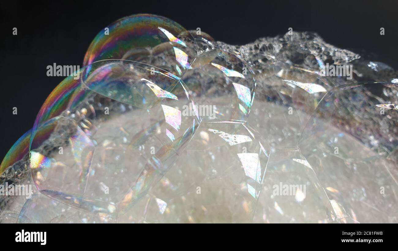 Psychedelic soap bubbles Stock Photo - Alamy