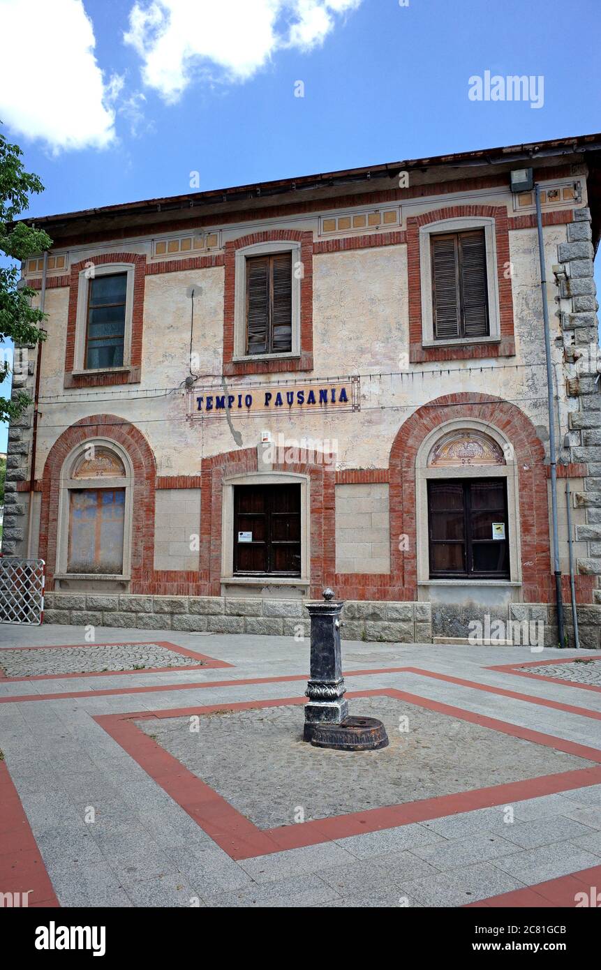 Tempio Pausania, Sardinia, Italy. The old rail station Stock Photo - Alamy
