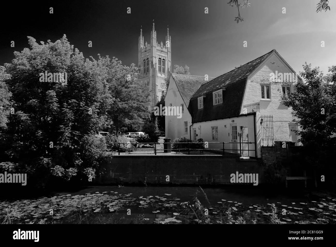 Cambridgeshire england bridge uk Black and White Stock Photos & Images ...