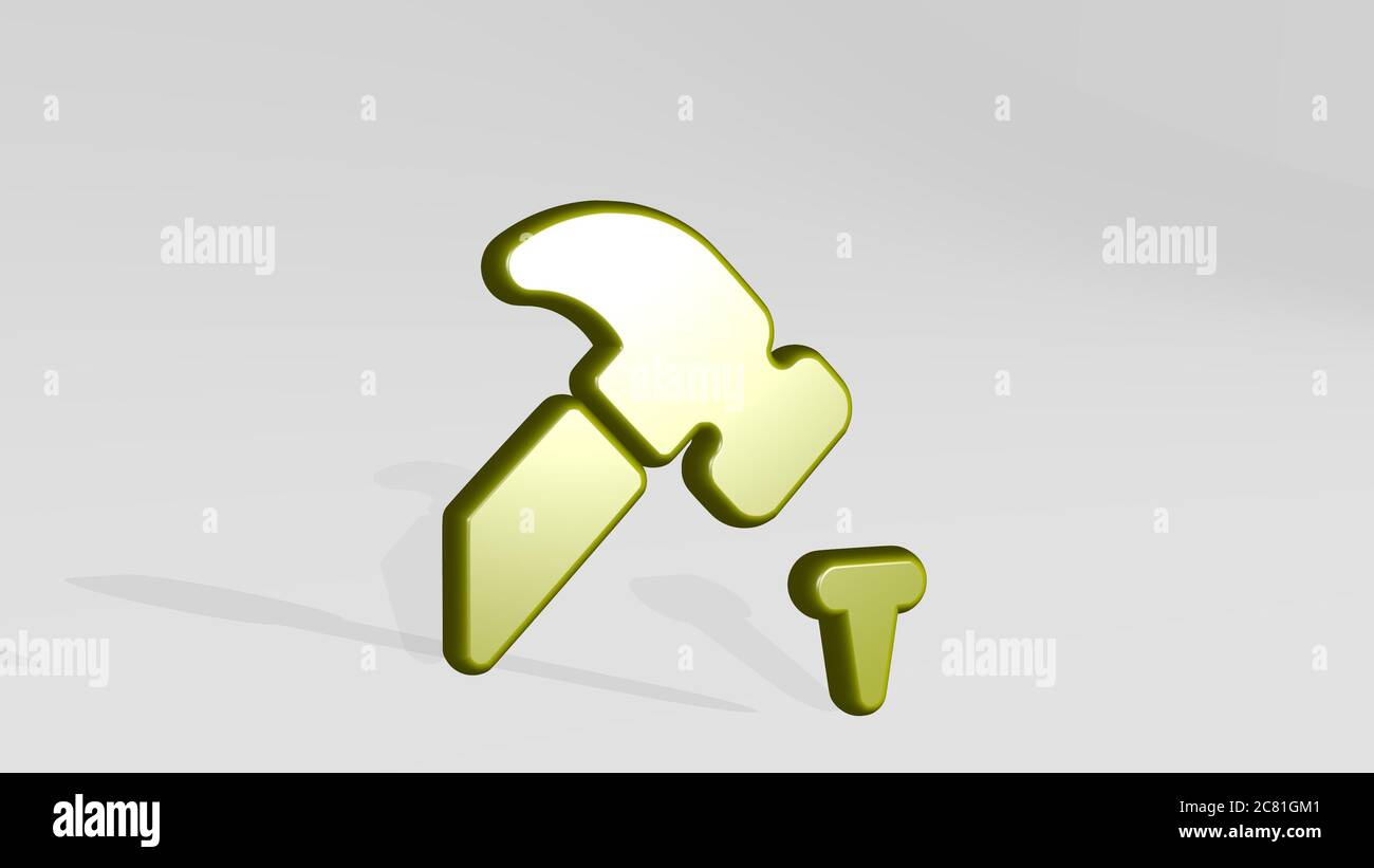 Hammer projection hi-res stock photography and images - Alamy
