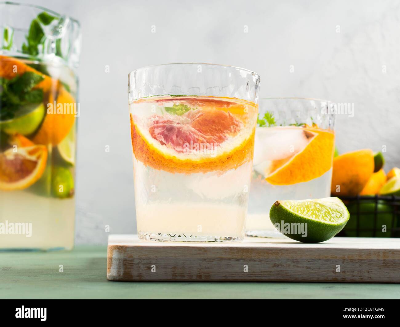 Fresh summer citrus drink Stock Photo - Alamy