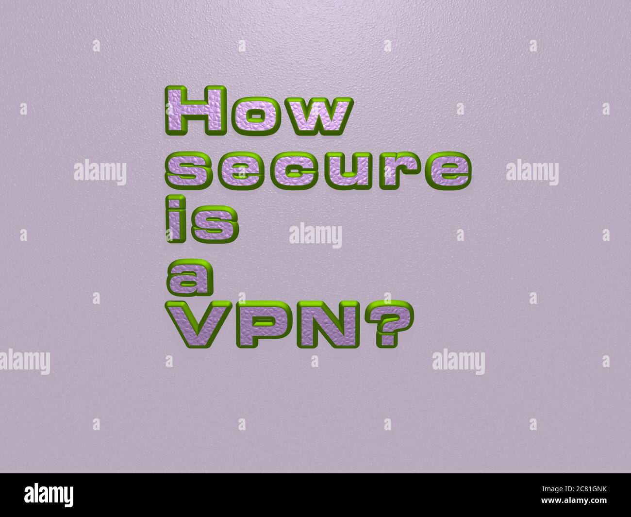 Question How secure is a VPN? is written in a colorful picture ...