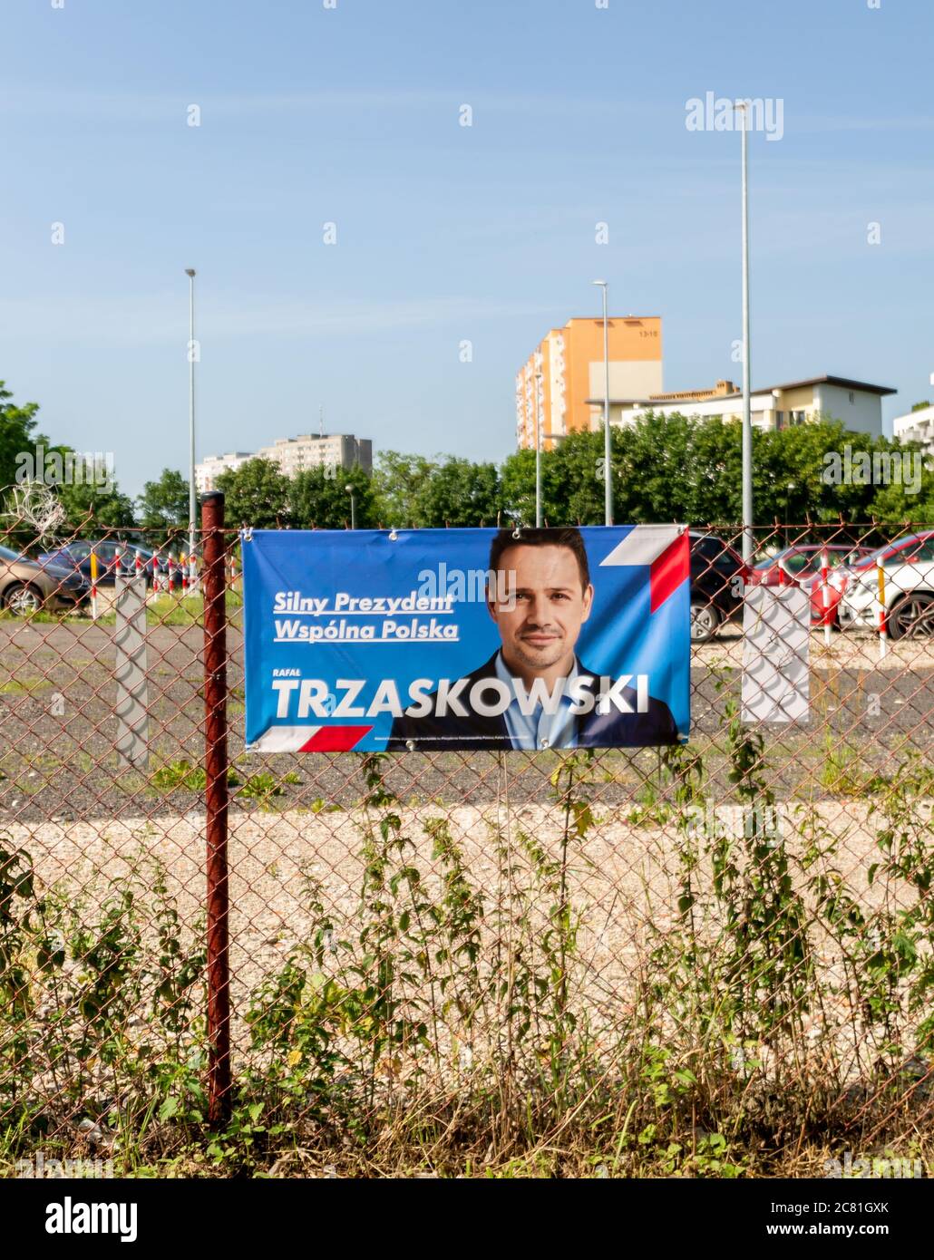 2020 polish presidential election campaign poster hi-res stock ...
