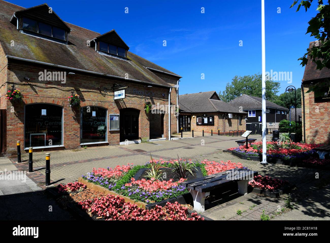 The Priory centre, St Neots town, Cambridgeshire; England; UK Stock ...